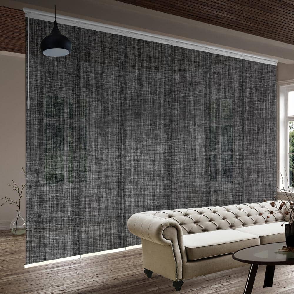 EMOH Chevelle 70 in. - 130 in. W x 94 in. L Adjustable 6-Panel in White ...