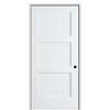 MMI DOOR Shaker Flat Panel 20 in. x 80 in. Left Hand Solid Core Primed ...