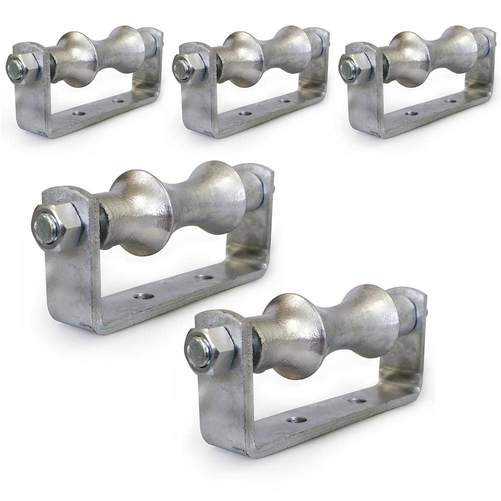 PLUMBFLEX 5 in. Galvanized Steel Hot Dipped Pipe Roller Chair (5-Pack ...