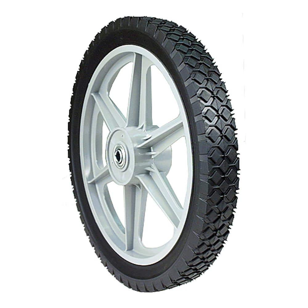 MaxPower 14 in. x 1.75 in. Spoked Plastic Wheel with Diamond Tread ...