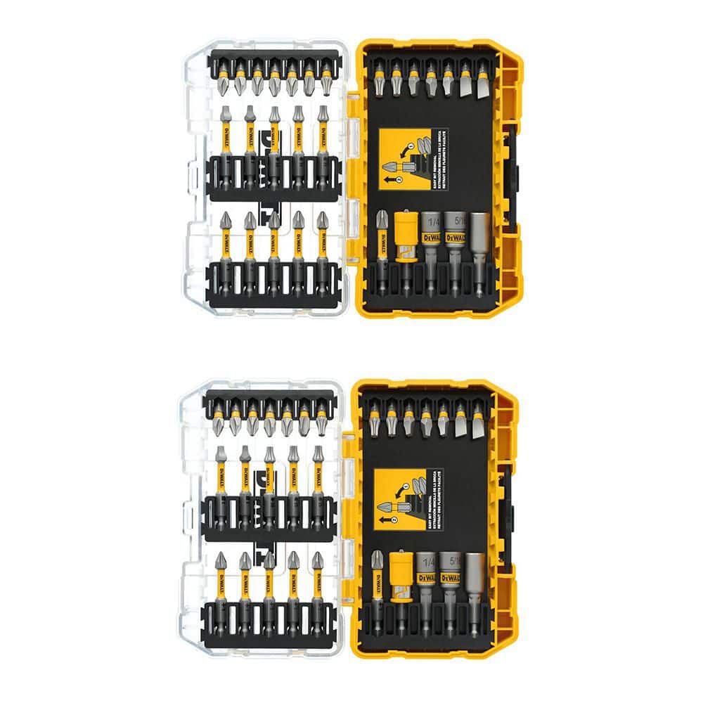DEWALT Maxfit Ultra 1/4 in. Hex Steel Screwdriving Bit Set (30-Piece) (2-Pack) DWAUMF30SETX2 ...