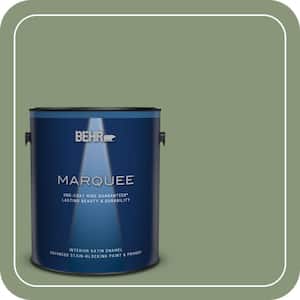 BEHR PREMIUM PLUS 8 oz. #S390-5 Laurel Tree Eggshell Enamel Interior ...