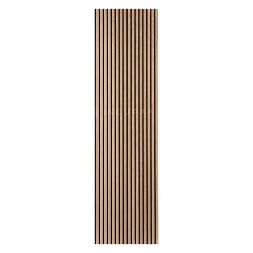 Ejoy 94.5 in. x 4.8 in. x 0.5 in. Acoustic Vinyl Wall Cladding Siding ...