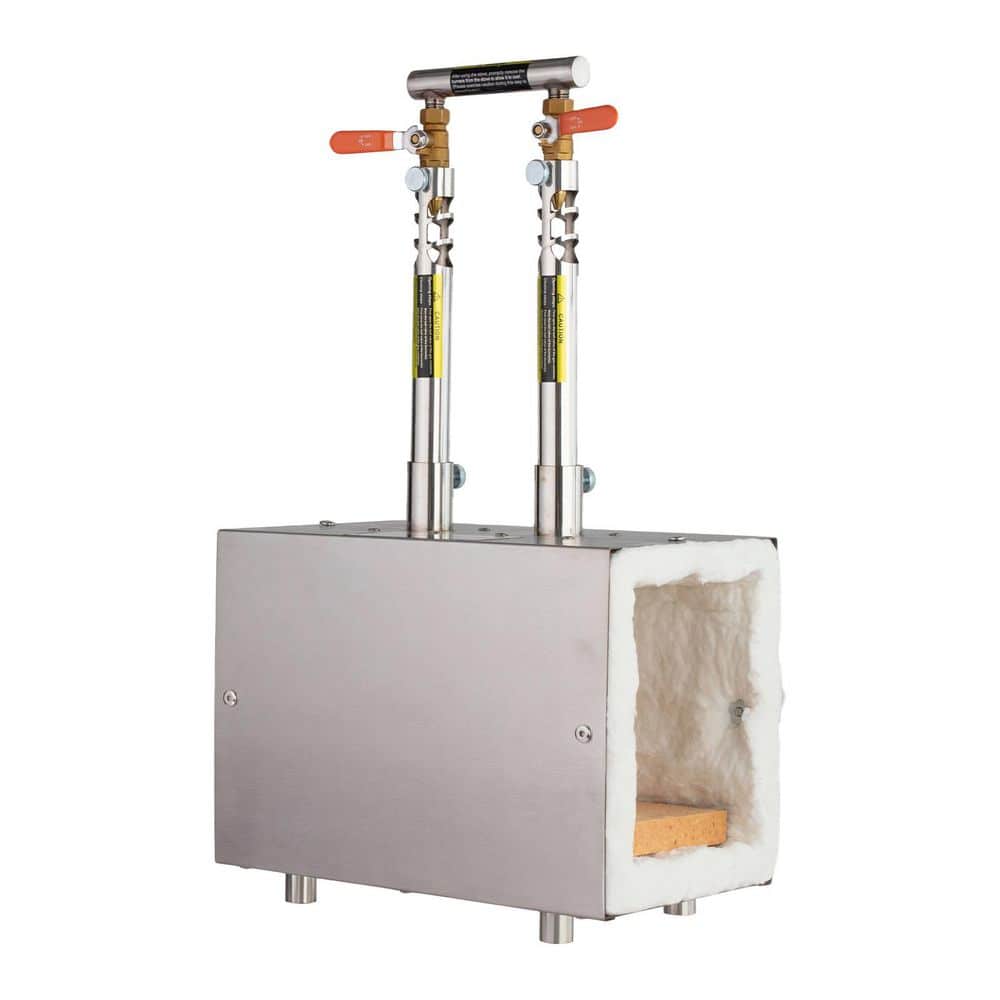 VEVOR Portable Propane Forge, 2 Burners, 2600℉ Tool and Knife Making ...