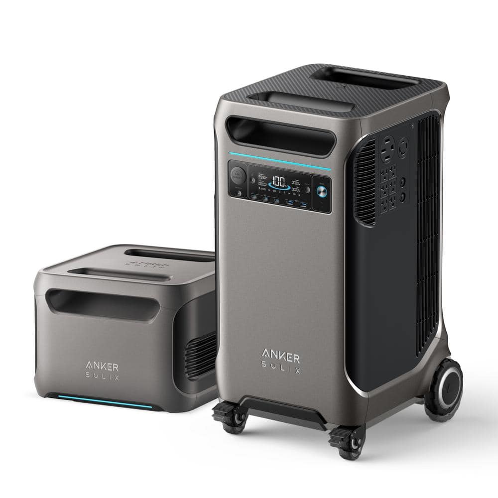 Anker SOLIX F3800 Power Station w/ 1-Expansion Battery, 7680Wh, 6000 ...
