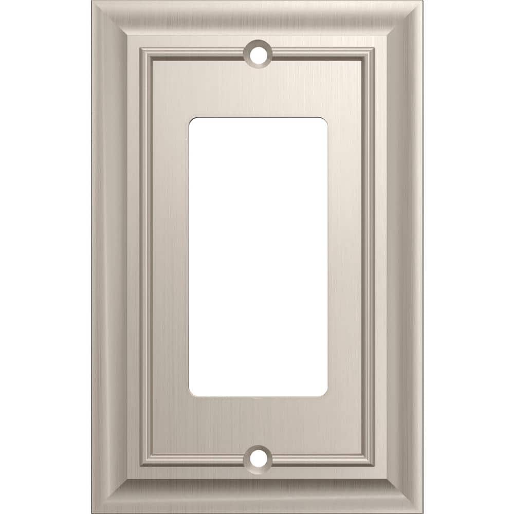 Liberty (3-Pack) Derby 1-Gang Satin Nickel Decorator/Rocker Outlet ...