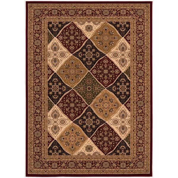 Rug Branch Majestic Red Black, Traditional 2 ft. x 19 ft. Moroccan ...
