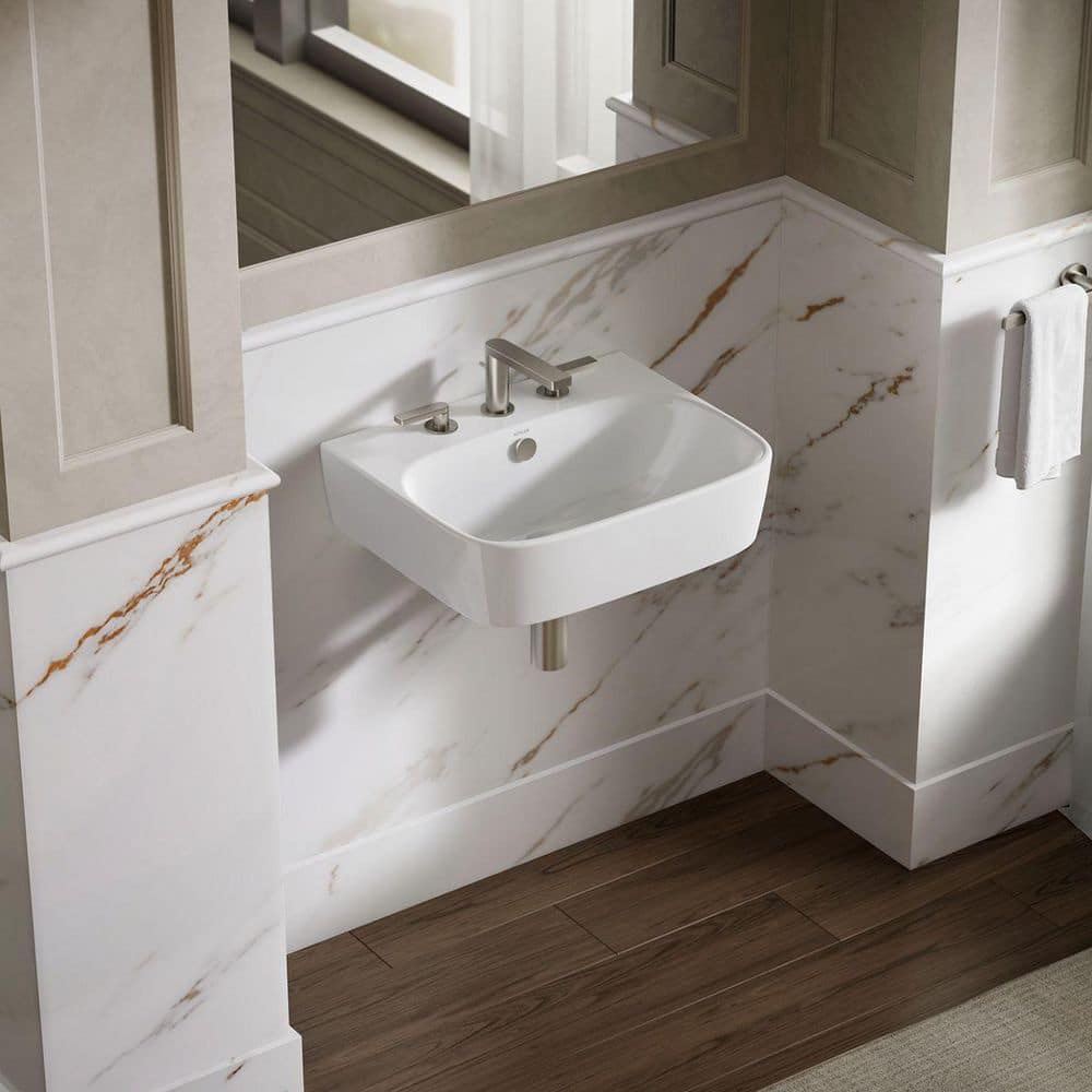 KOHLER MODERN LIFE WALL HUNG LAVATORY 77767-8-0 - The Home Depot