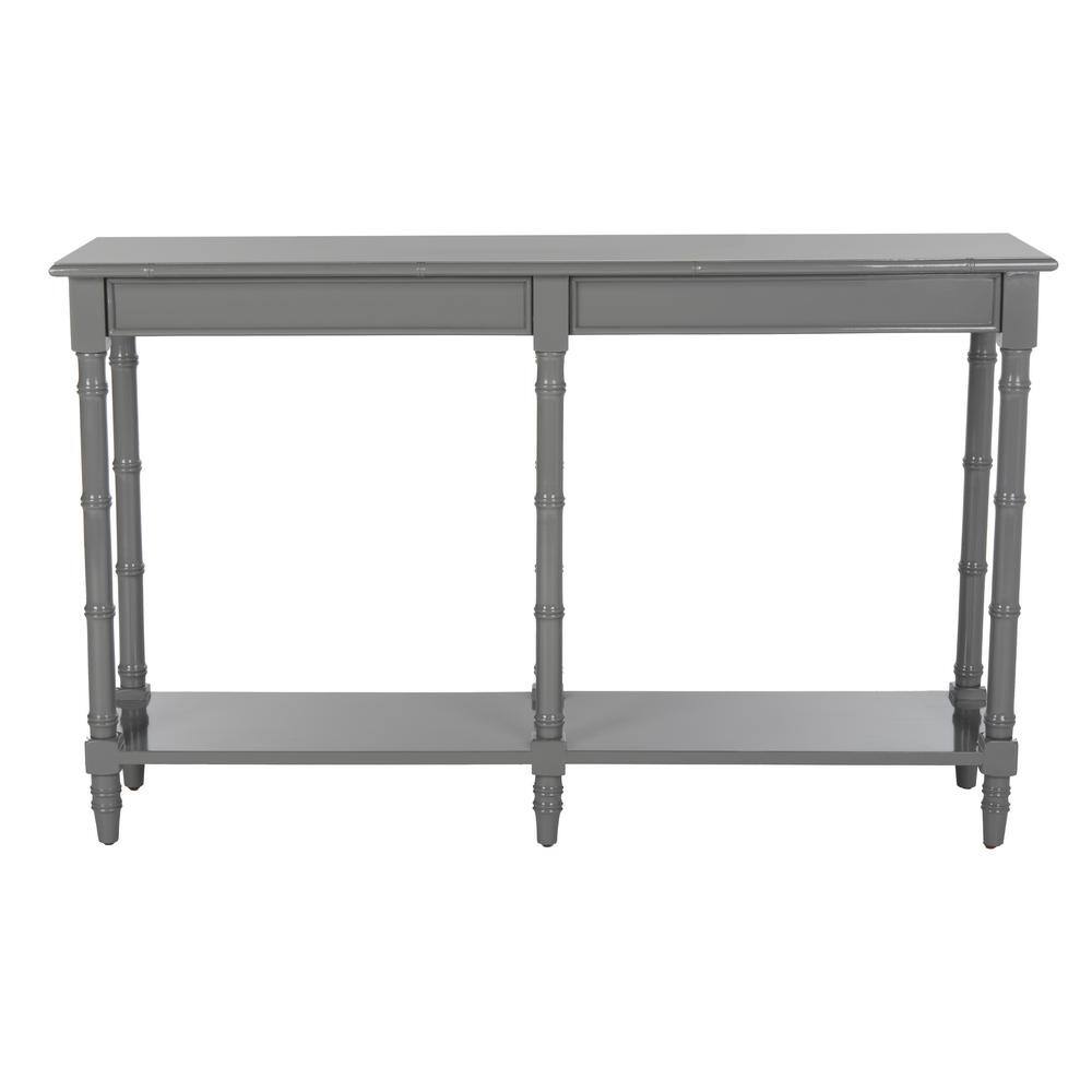 SAFAVIEH Noam 51 in. Gray Wood Console Table CNS3500C - The Home Depot