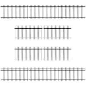 Fencer Wire 6 ft. x 8 ft. Heavy-Duty Steel Spaced Bar Pointed Pinnacle ...