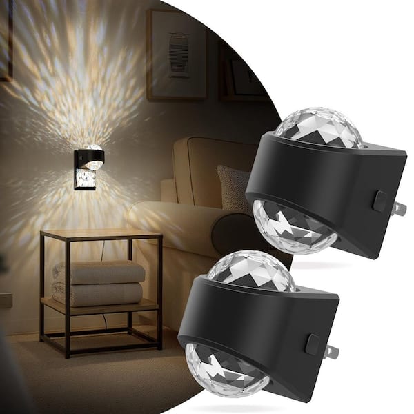 YANSUN Plug-in Night Light with Sensor, 3CCT Diamond Projection ...