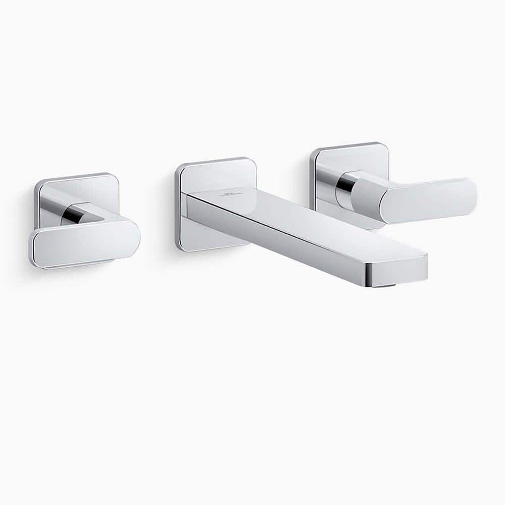 KOHLER Parallel 1.2 GPM Wall-Mount Bathroom Sink Faucet Trim in ...