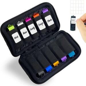 OBJLGEV Electronic Accessories Organizer USB Flash Drive Storage Case ...