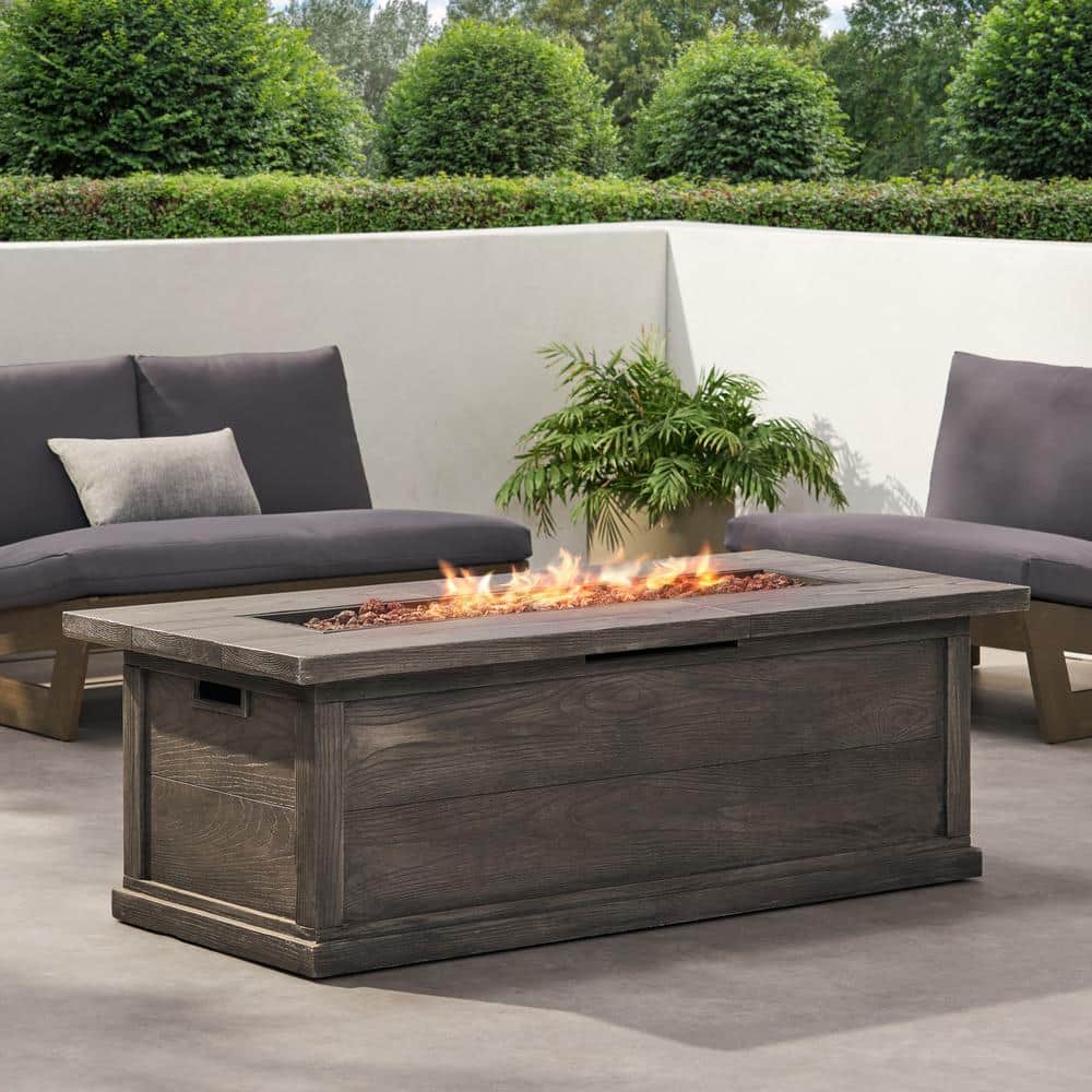 ToolCat 56 in. 50,000-BTU Rectangular MGO Concrete Outdoor Patio Fire ...