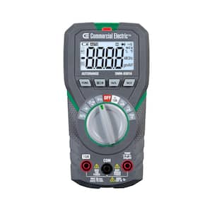 Commercial Electric 600-Volt True RMS Auto-Ranging Digital Multimeter ...