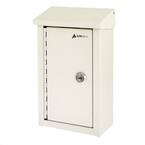 AdirOffice Heavy-Duty Steel White Outdoor Large Key Drop Box-631-11-WHI ...
