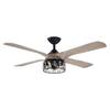matrix decor 52 in. Indoor Crystal 6-Speeds Ceiling Fan with Light Kit ...