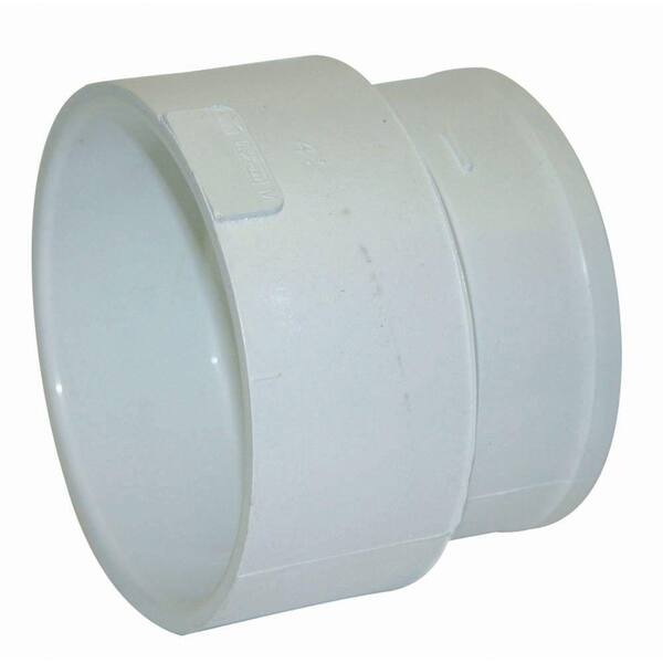 Mueller Industries 4 in. x 3 in. PVC DWV Hub x Spigot Soil Pipe Adapter ...