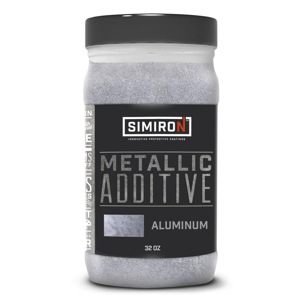 SIMIRON 32 oz. Aluminum Metallic Paint and Epoxy Additive for 3 Gal ...