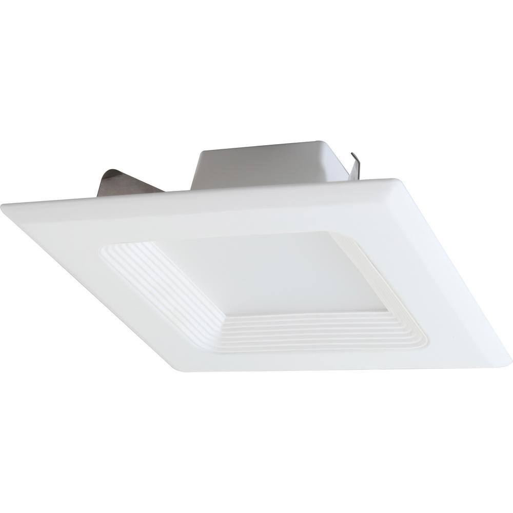 Volume Lighting 1-Light Indoor/Outdoor 6 in. 3000K White Aluminum ...