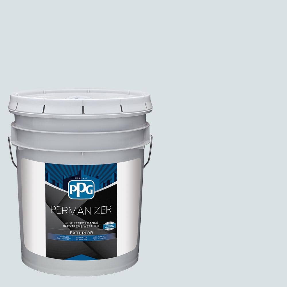 PERMANIZER 5 gal. PPG1160-1 Harbor Mist Semi-Gloss Exterior Paint ...