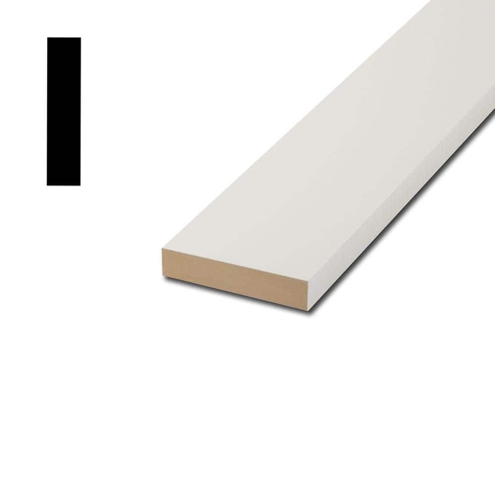 FINISHED ELEGANCE 1 in. x 3 in. x 8 ft. MDF Molding Board 10003223 ...