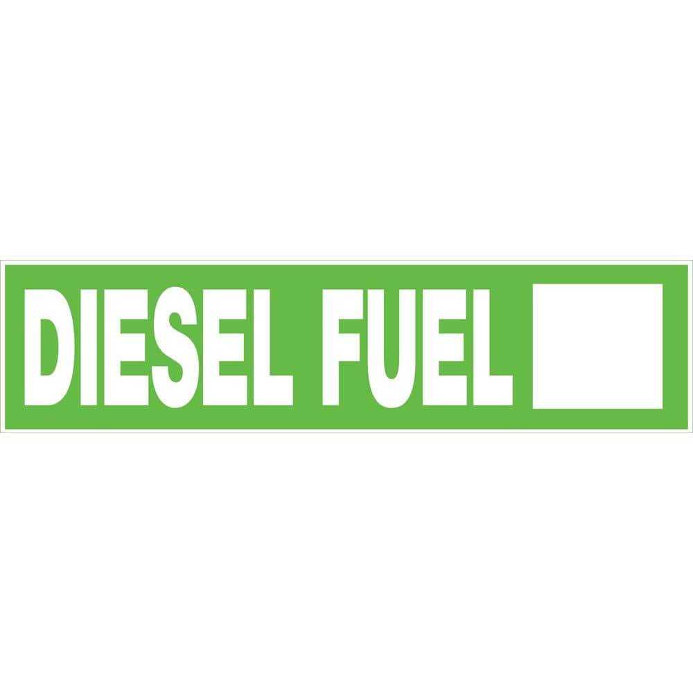 Hillman 2 in. x 8 in. Diesel Fuel Sign 845625 - The Home Depot