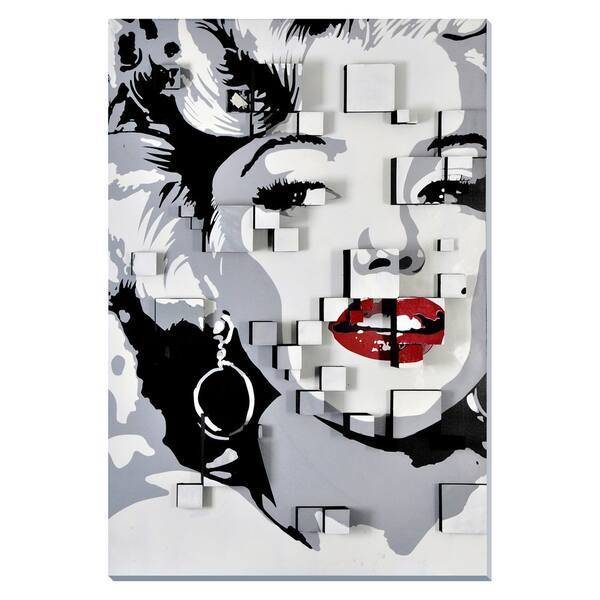 Classy Art 1 Piece Unframed Mixed Media People Wall Art 40 in. x 39 in ...