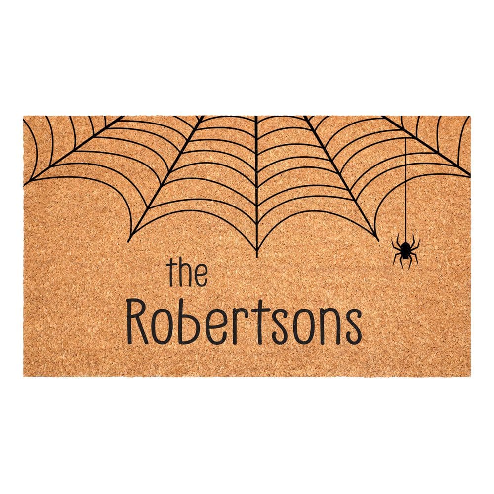 Calloway Mills Personalized Spider Web 17 in. x 29 in. Multicolored ...