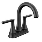 Delta Greydon 4 in. Centerset Double Handle Bathroom Faucet in Matte ...