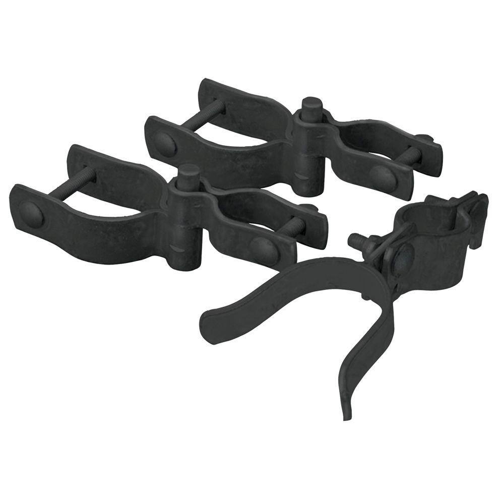 YARDGARD 2-3/8 in. Black Walk Gate Hardware Set 329114A - The Home Depot