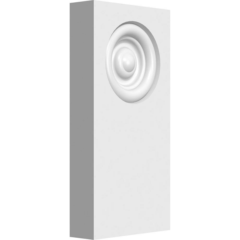 Ekena Millwork 1 in. x 3-1/2 in. x 7 in. PVC Standard Foster Bullseye ...