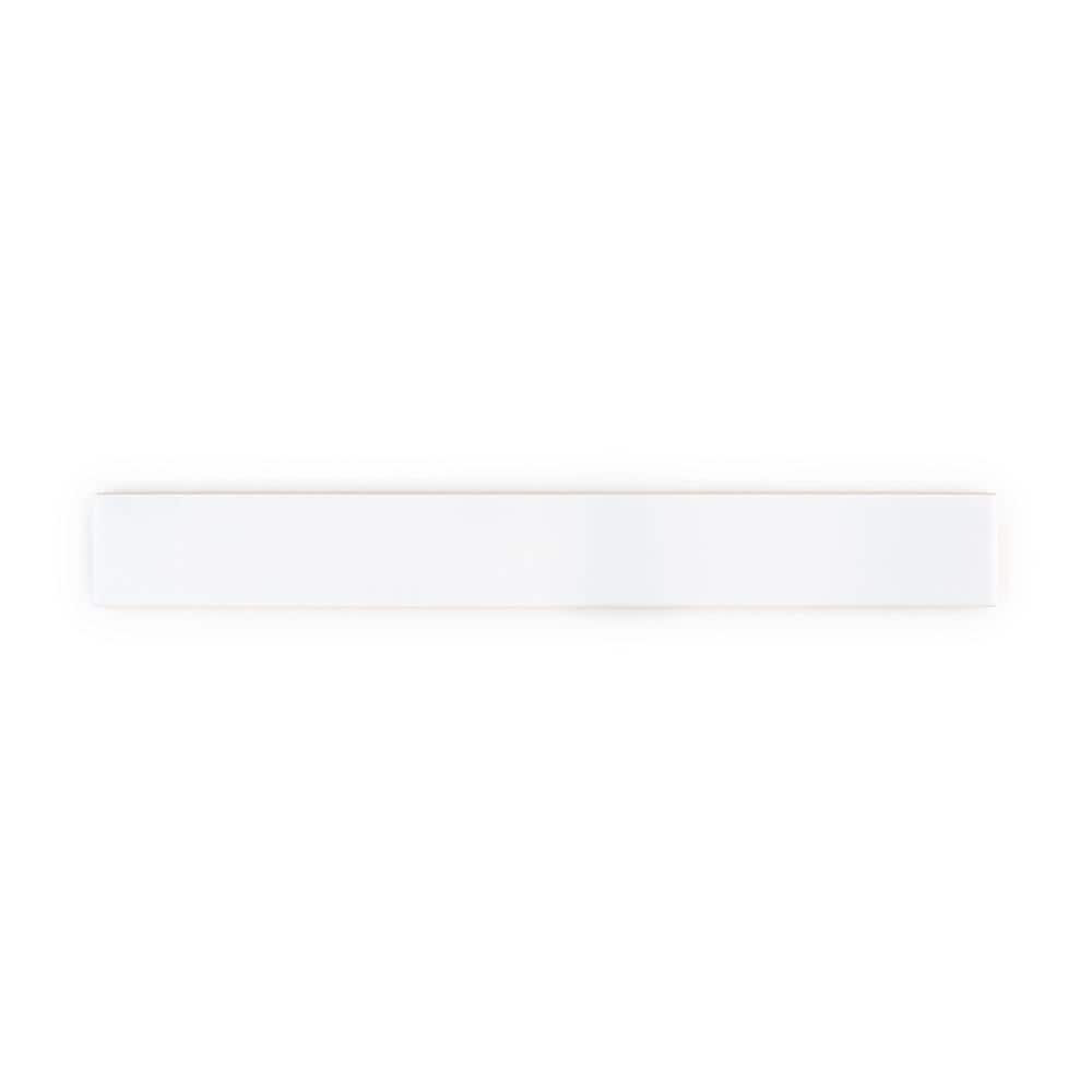 Jeffrey Court Rail White 2 in x 16 in Subway Glossy Ceramic Wall Tile ...