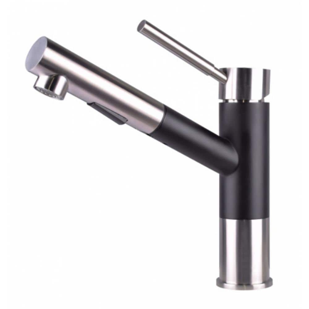 16 GAUGE SINKS Single Handle Deck Mounted Standard Kitchen Faucet with ...