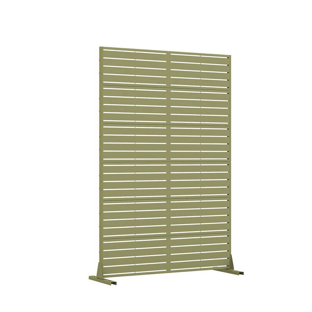 PexFix 72 in. x 47 in. Green Galvanized Steel Garden Fence HD0205 ...
