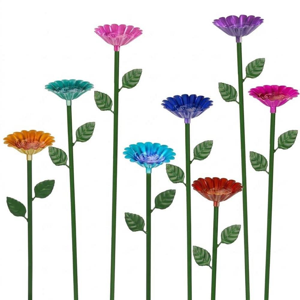 8 Pack Multi-Colored Metal Bee Watering Station Butterfly Bee Bath Bowl ...
