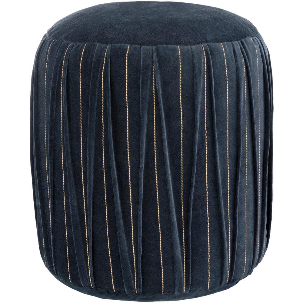 Artistic Weavers Cotilla Dark Blue Accent Pouf S00161015496 - The Home ...