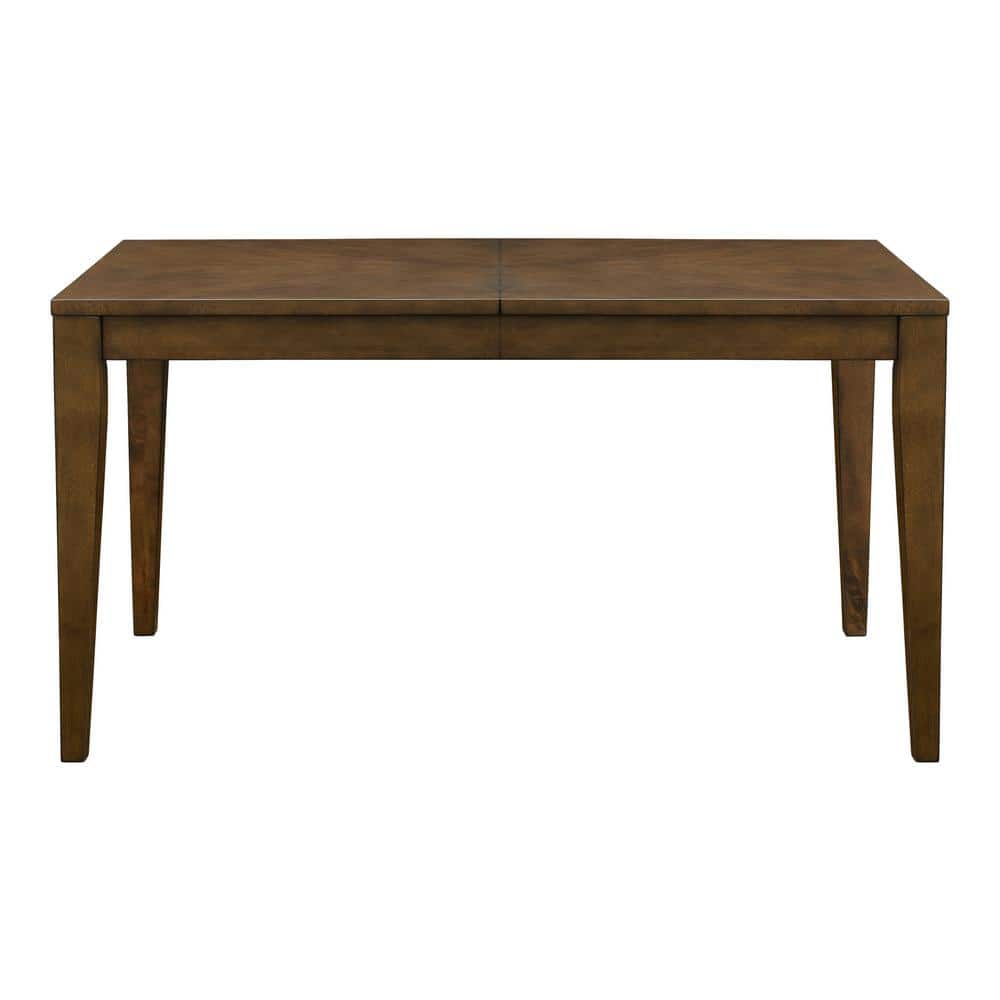 INK+IVY Cove Pecan Wood 4 Legs Dining Table Seats 6 II121-0501 - The ...