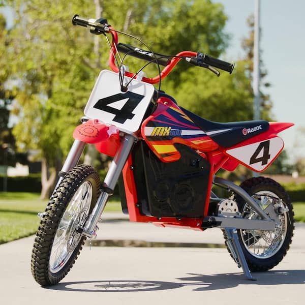 Razor 14 in. Boys' Red Dirt Rocket High-Torque Electric Motorcycle Dirt ...