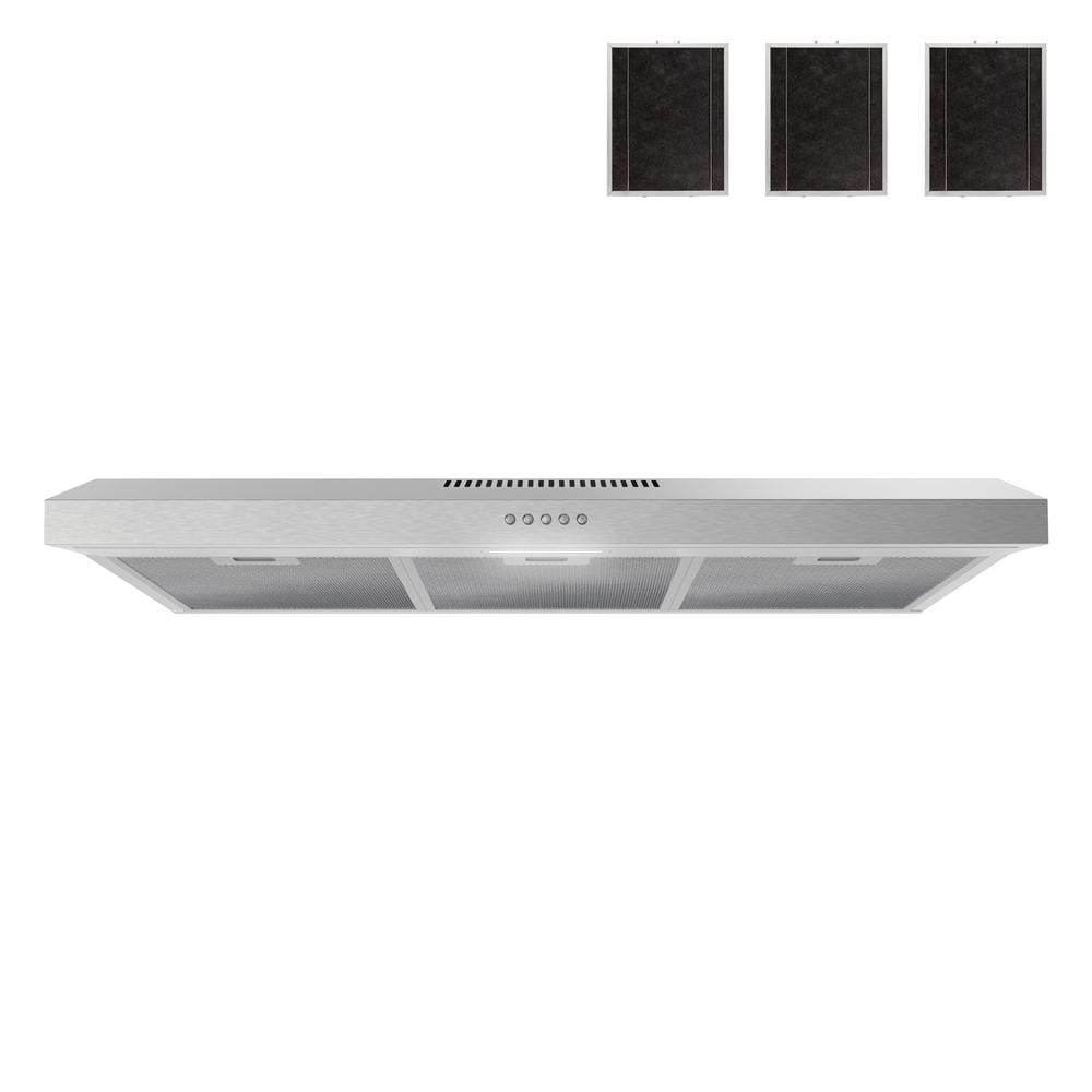 Streamline 36 in. 80 CFM Grosetto Convertible Under Cabinet Range Hood ...