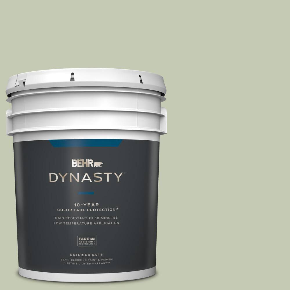 BEHR DYNASTY 5 gal. #420E-3 Spring Hill Satin Enamel Exterior Stain ...