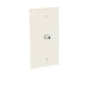 Commercial Electric Coaxial Cable Wall Plate, Light Almond VIDEO CBL ...