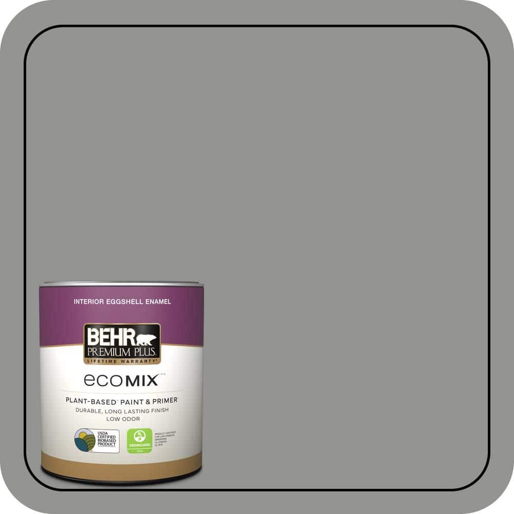 BEHR PREMIUM PLUS 1 qt. #780F-5 Anonymous Eggshell Enamel EcoMix Plant ...