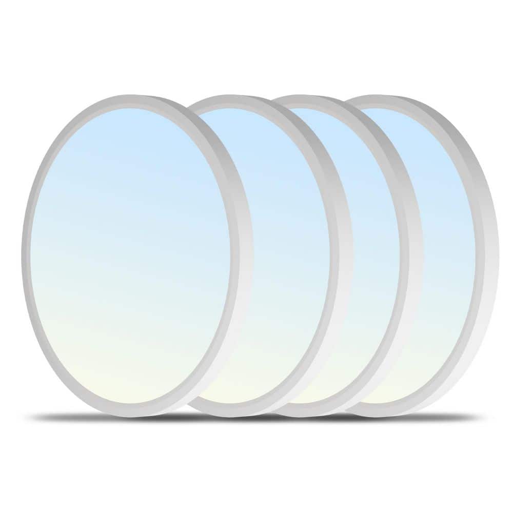 GCGAFUL 16 in. Round Modern White Integrated LED Flush Mount Ceiling ...
