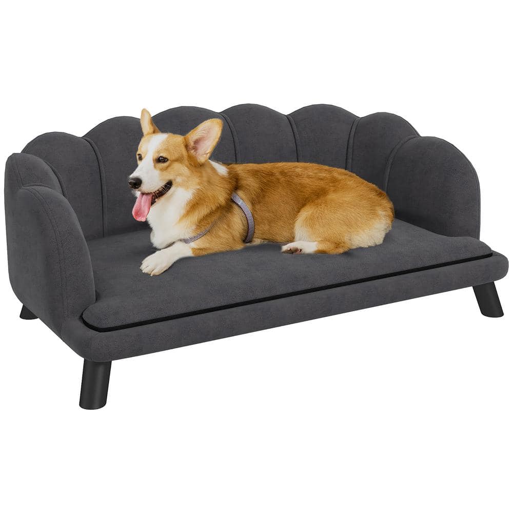 Tatayosi Velvet Large Dog Couch, Dog Bed, Dog Sofa with Foam Cushion ...