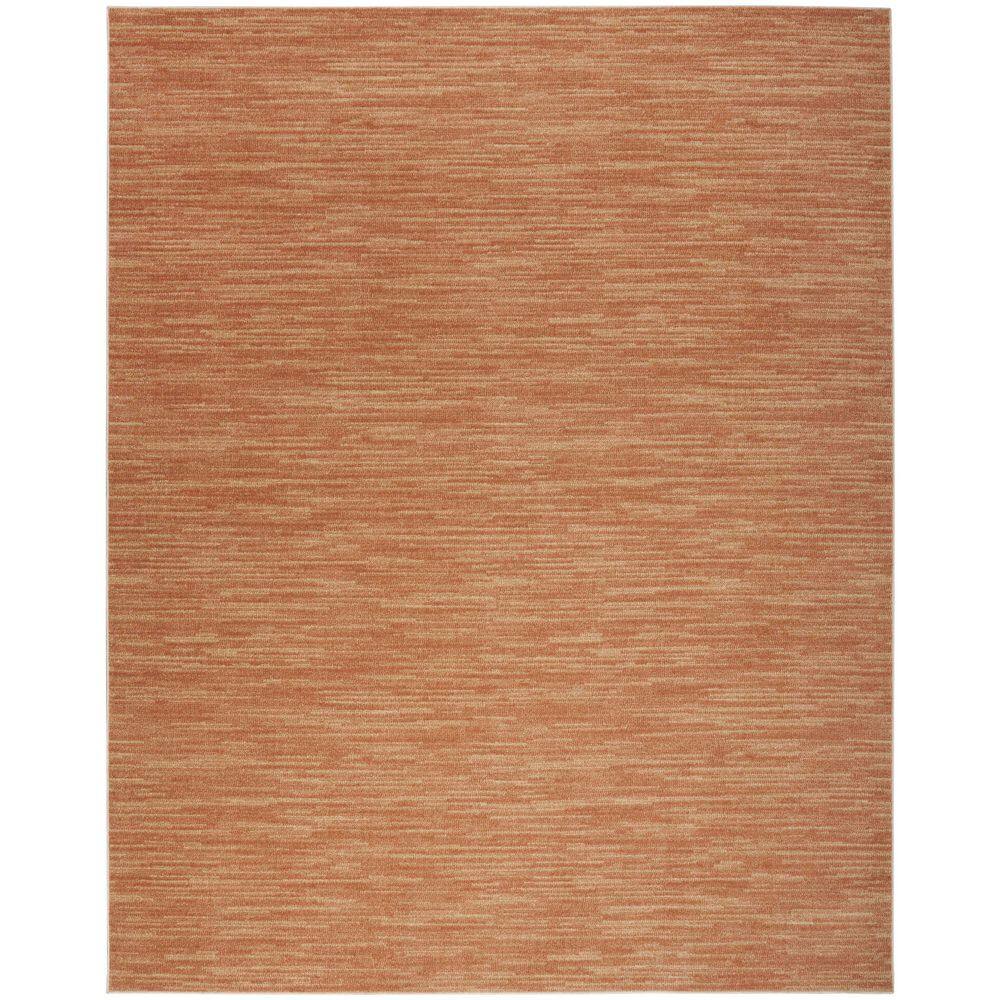 Nourison Home Nourison Essentials 8 ft. x 10 ft. Rust Abstract ...
