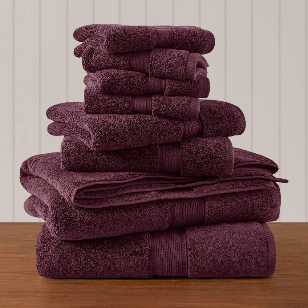 Reviews for MADISON PARK Signature 800GSM 8-Piece Burgundy Ultra-Soft ...