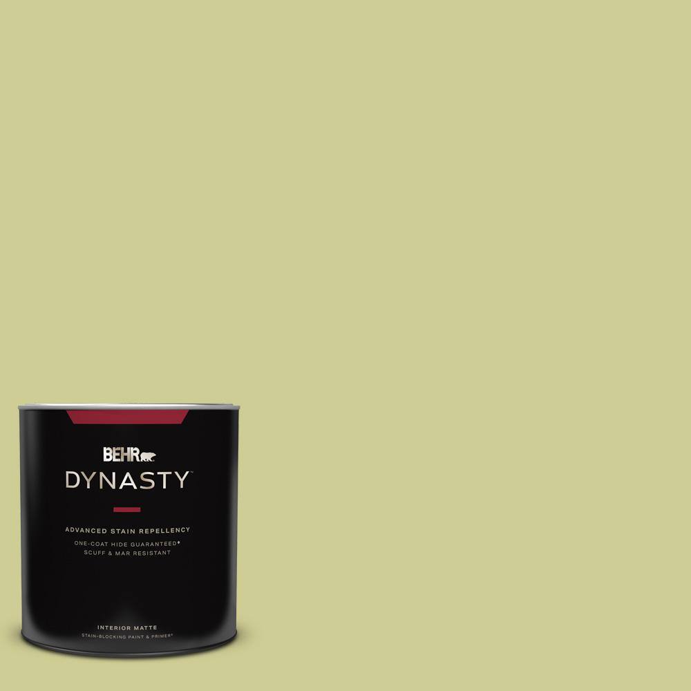 BEHR DYNASTY 1 qt. #400D-4 Corn Husk Green Matte Interior Stain ...
