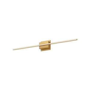 KUZCO Vega Minor 24-in 1 Light 18-Watt Brushed Gold Integrated LED Wall Sconce WS18224-BG - The ...