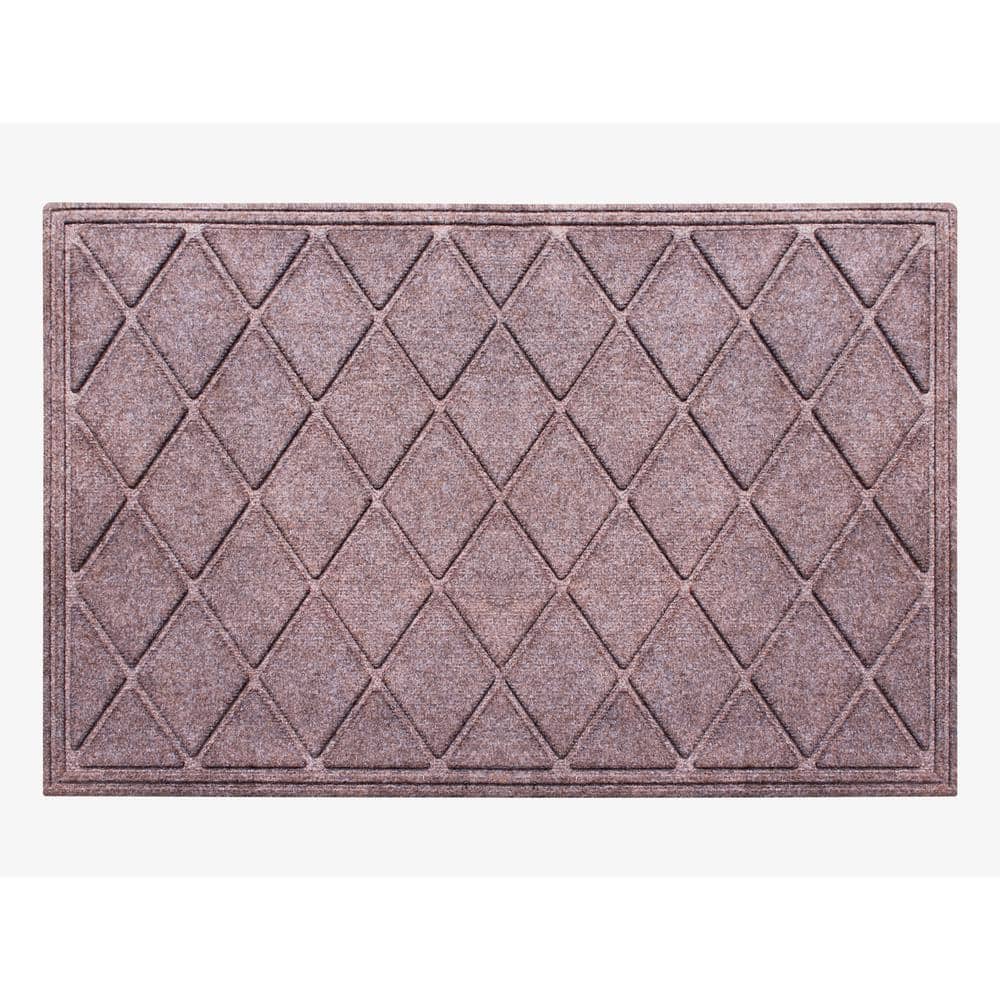 A1HC Diamond Classic Brown 24 in. x 36 in. Eco-Poly Scraper Mats with ...
